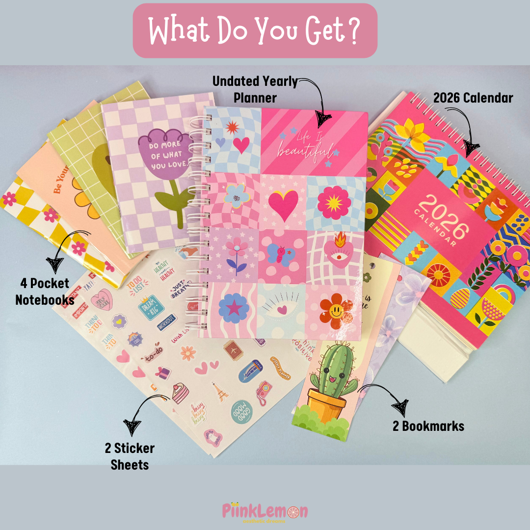 2026 Ultimate Planning Combo | Planner, Calendar, Notebooks & Stickers ...